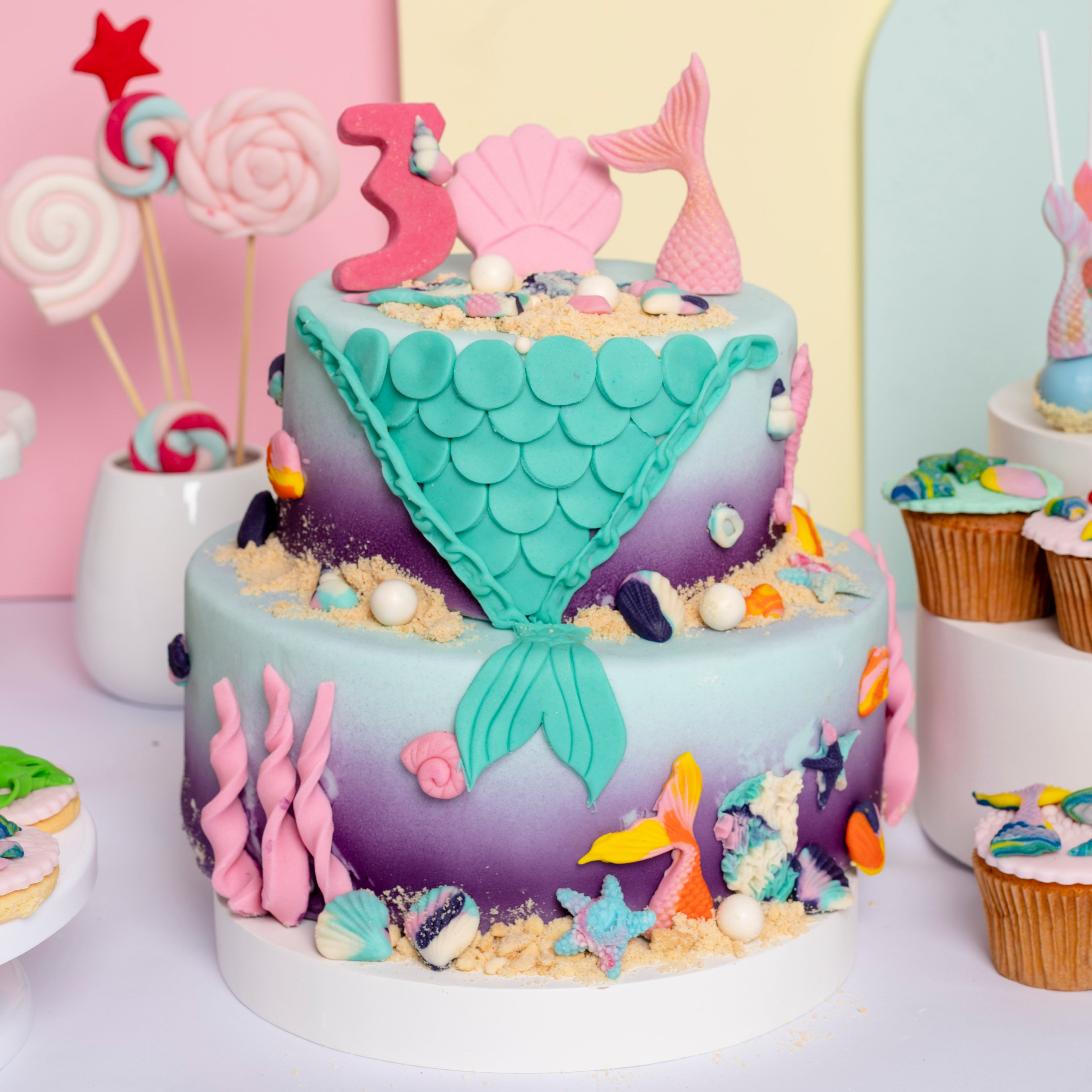 Little Mermaid Cake – Rana's Bites